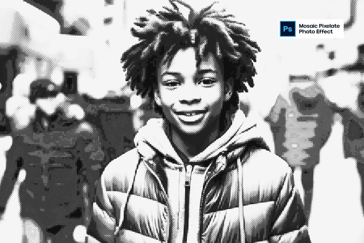 Mosaic Pixelate Photo Effect Layer Styles Add-ons | by Aquaartificer ...