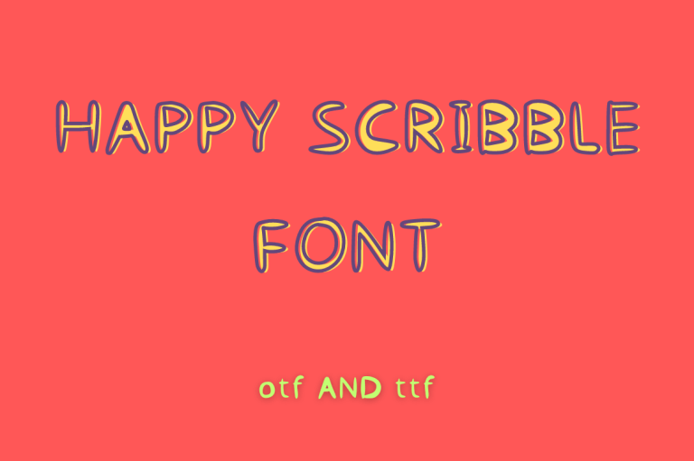Happy Scribble Font | by kaisunnan8 | Medium