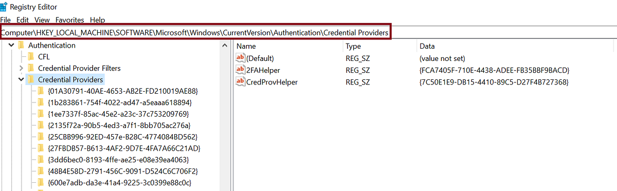 The Windows Security Journey — Credential Providers Settings | by ...