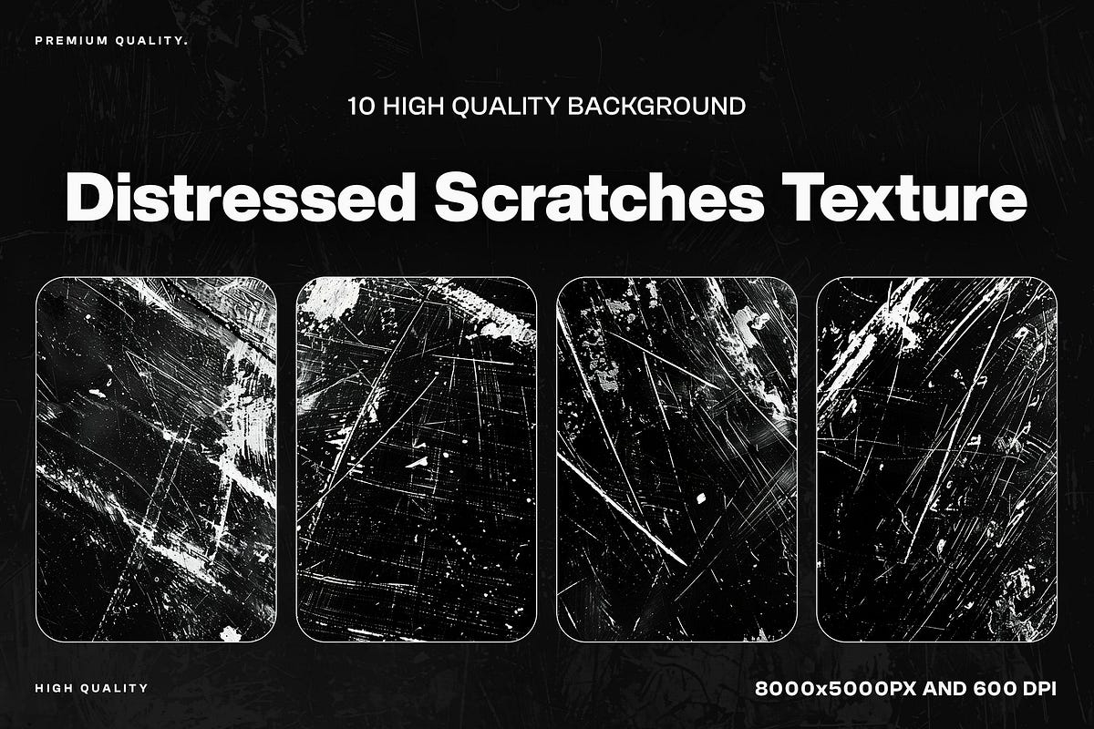 10 Distressed Scratches Background Texture - Spectralsavant - Medium
