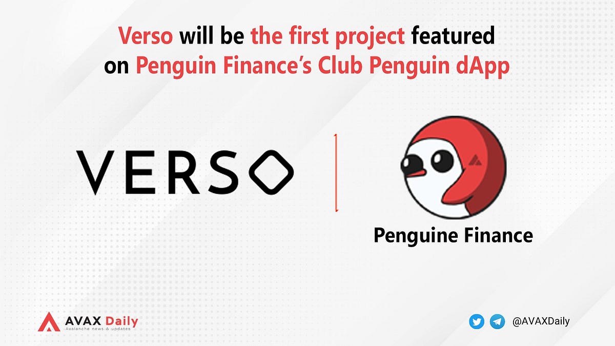 Verso Finance becomes a part of the Penguin Finance’s Club Penguin dApp ...