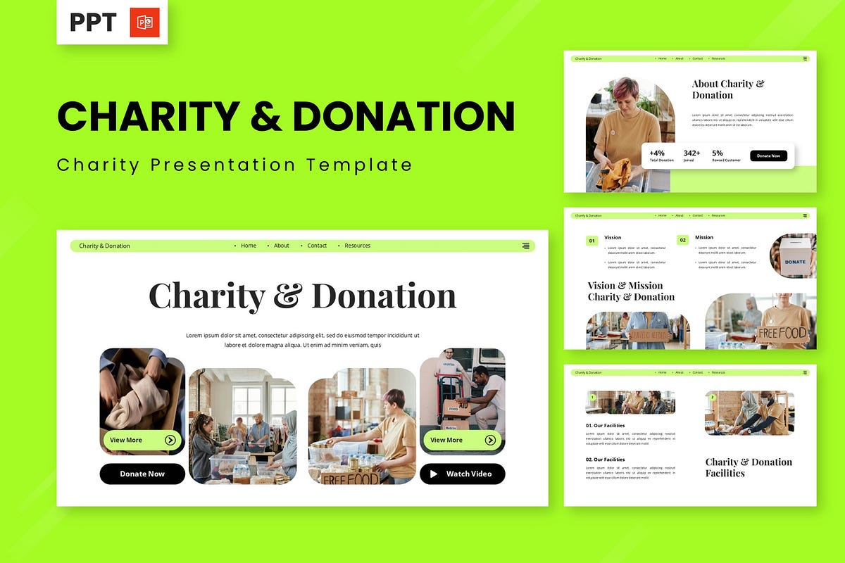 Charity & Donation — Charity Powerpoint Templates | by Fractalfable ...