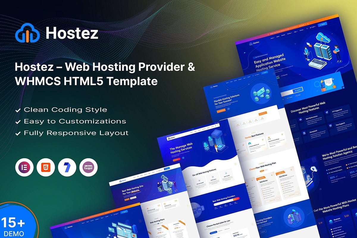 Hostez — Web Hosting & WHMCS HTML5 Template | by Echoedge | Medium