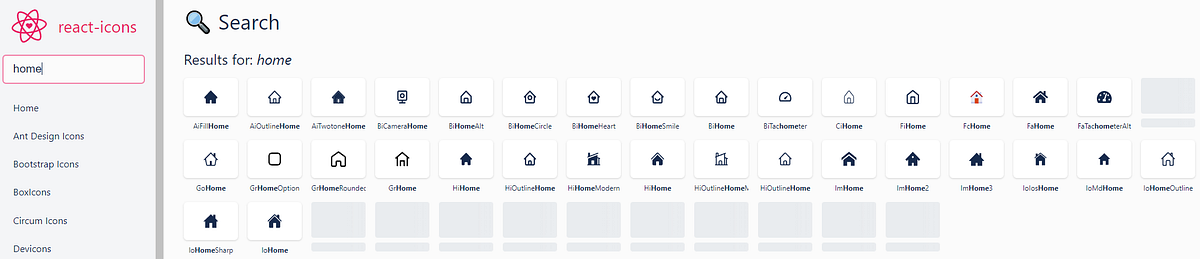 React Icons 介紹與使用. 說明 | by WeiYun | Medium