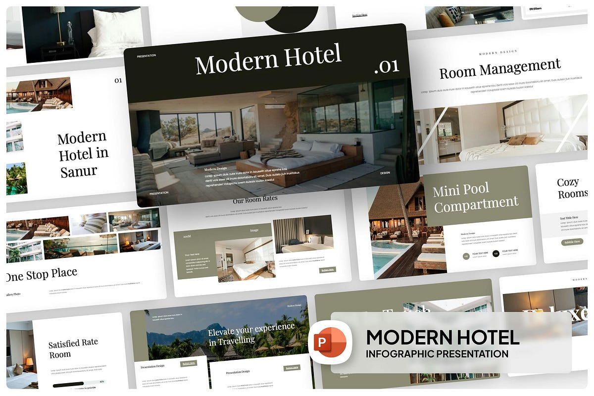 Modern Hotel PowerPoint Template - Quasarquill - Medium