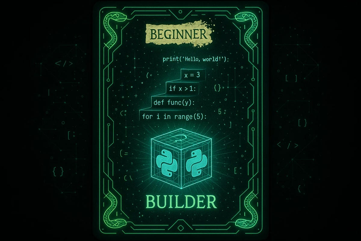 5 Python Lessons That Turned Me From “Beginner” to “Builder” | by Steve M. | Stackademic