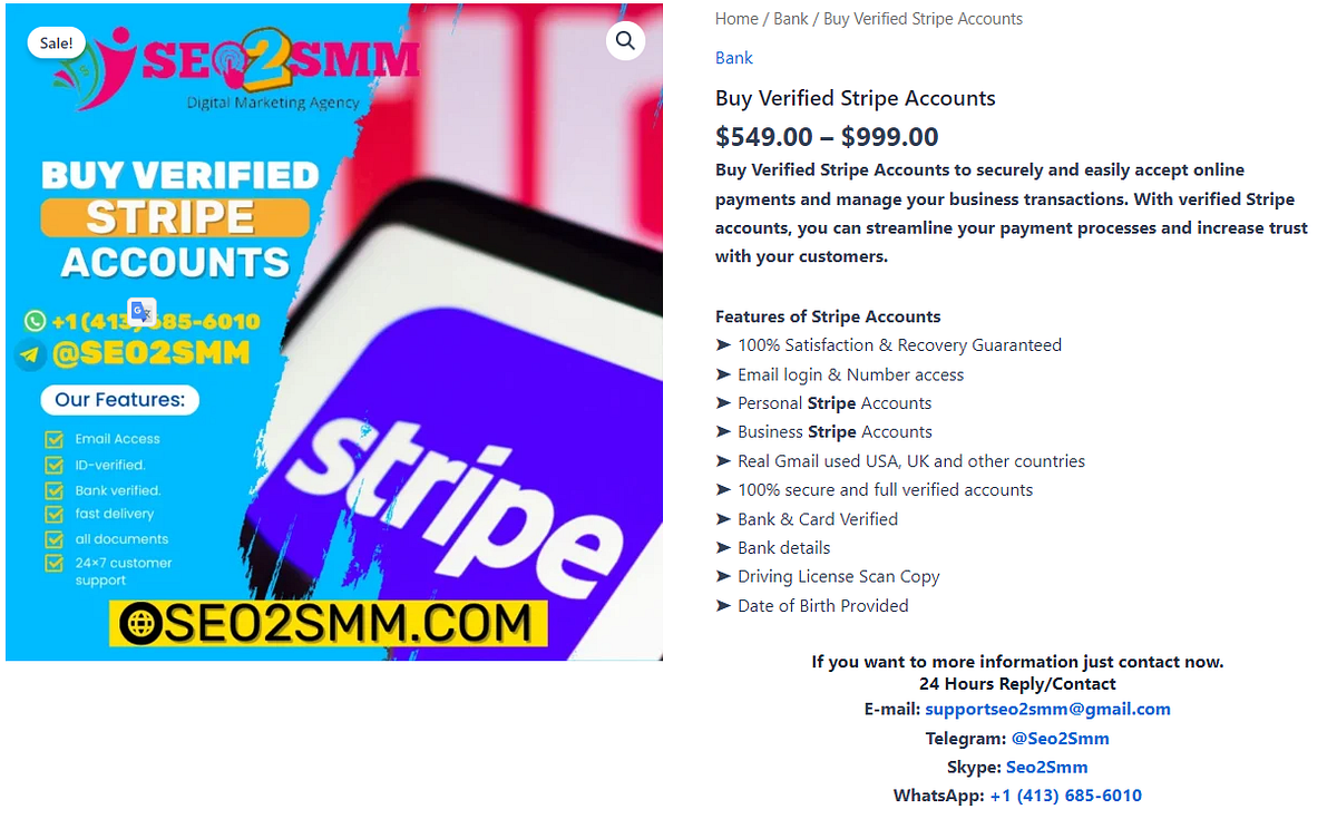Top 5 Sites to Buy Verified Stripe Accounts (Personal And Business ...