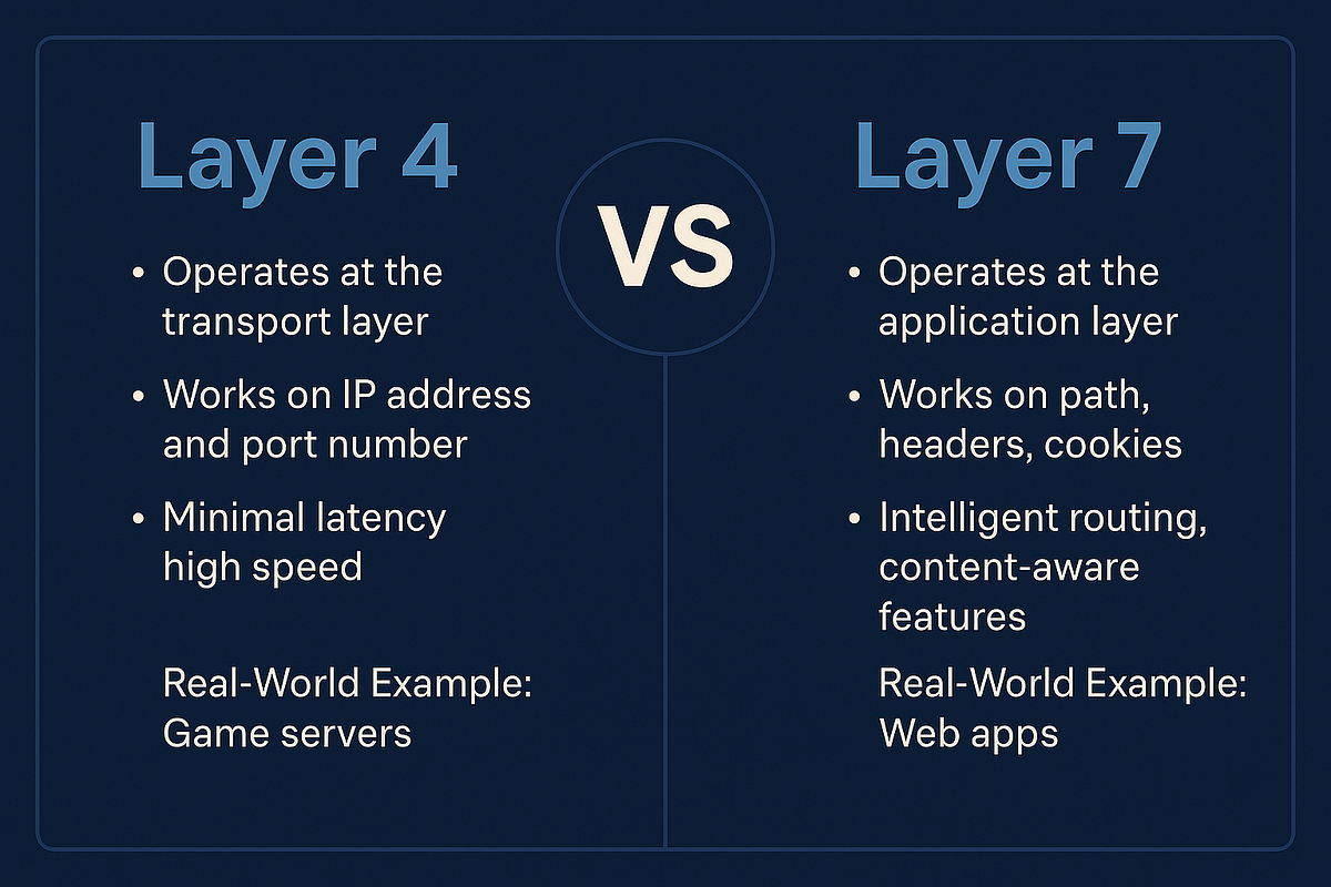 Layer 4 vs Layer 7 Load Balancing: A Guide for Interviews | by Sudeep | Jul, 2025 | Medium