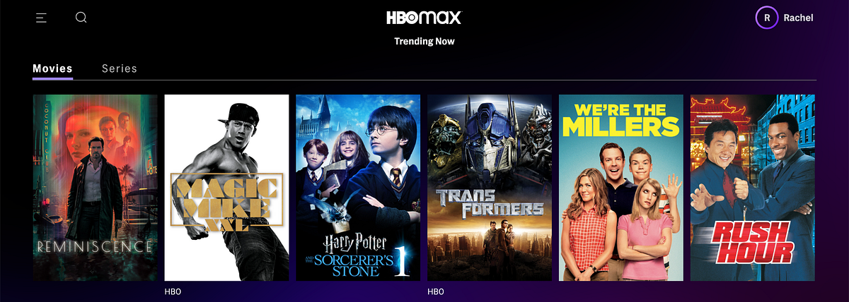HBO Max — Interface Redesign. UX Designer | by Rachelstorm | Medium