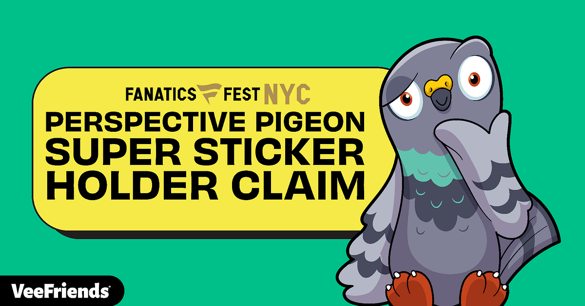 Perspective Pigeon Super Sticker to Release at Fanatics Fest With ...