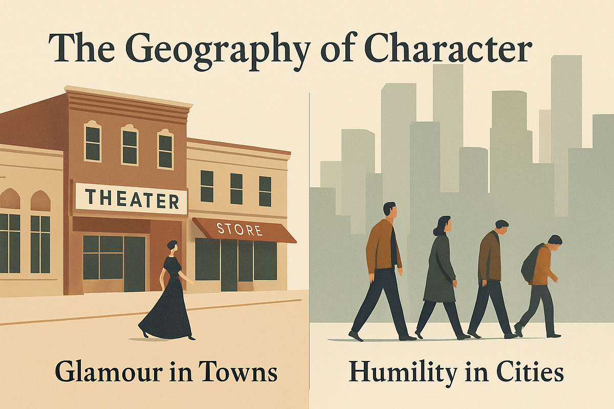 The Geography of Character: Glamour in Towns, Humility in Cities | by ...