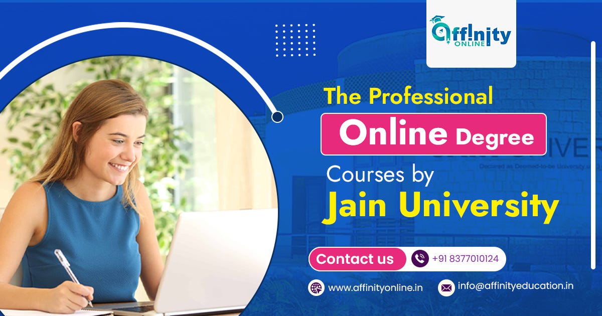 The Professional Online Degree Courses by Jain University | by ...