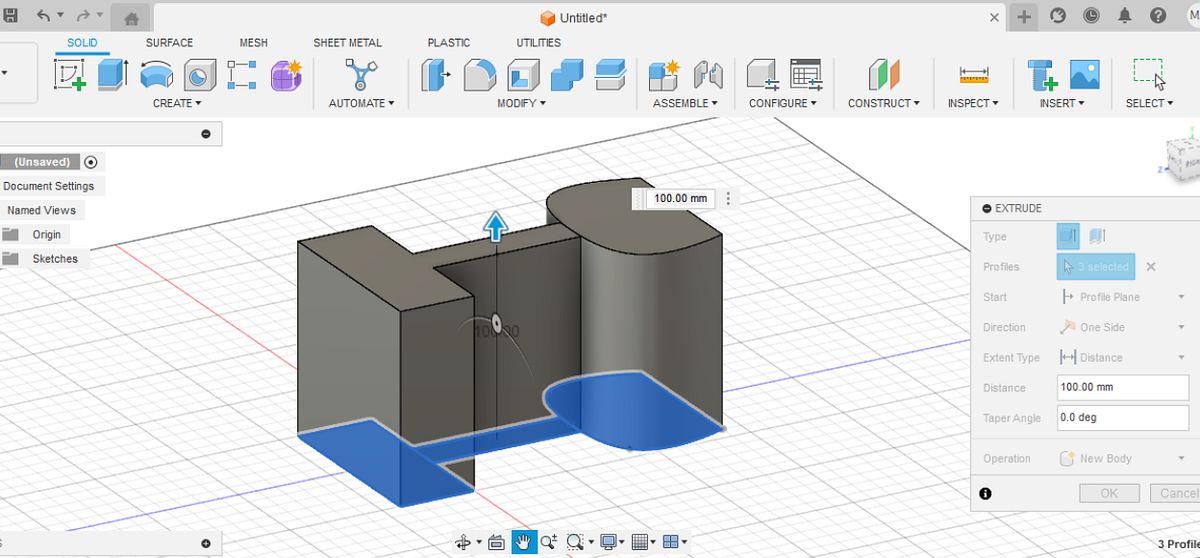 Designing a 3D model on fusion360 | by Think tech | Medium