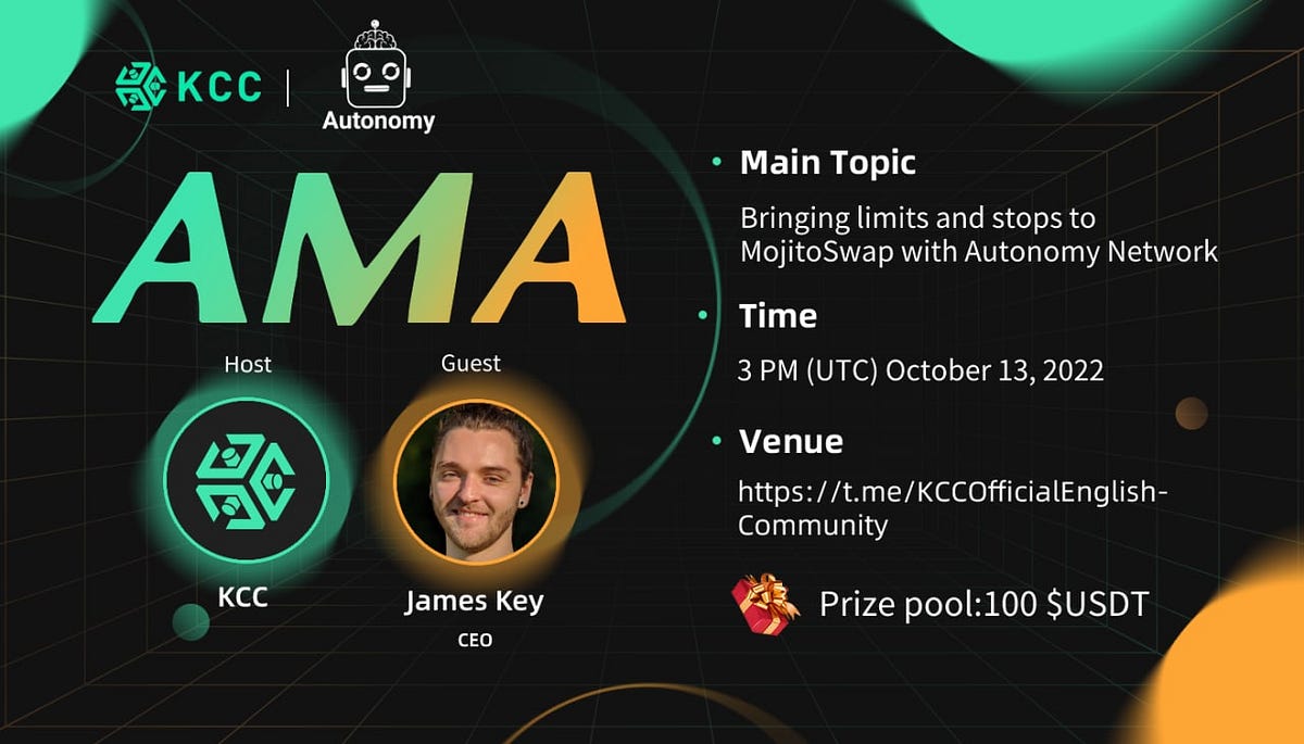 KCC x Autonomy Network AMA — 13 Octobre 2022 | by Charif | Medium