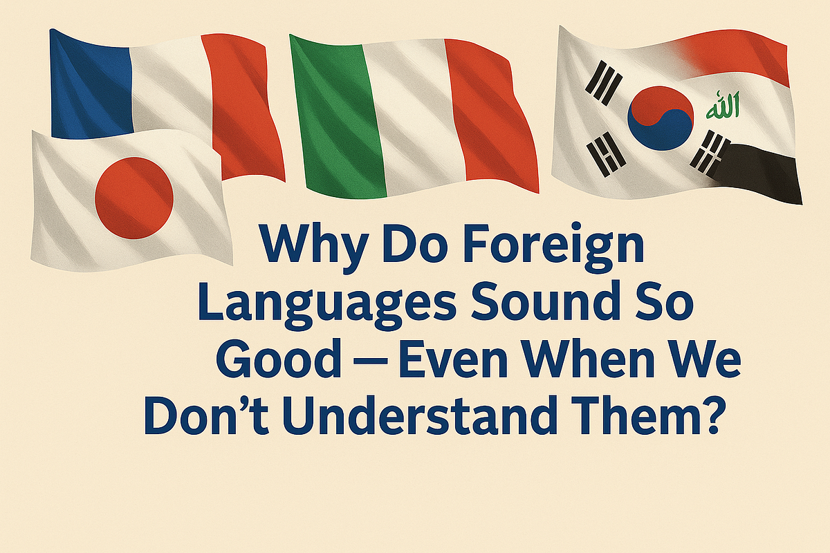 🌍 Why Do Foreign Languages Sound So Good — Even When We Don’t ...