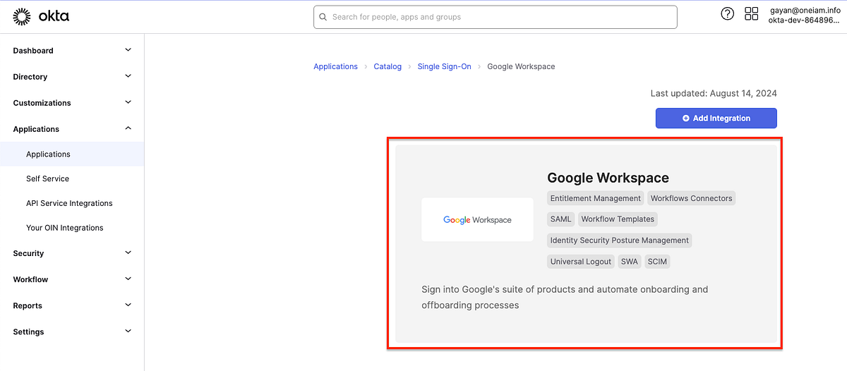 googlOKTA as an Identity Provider (IdP) for Google Workspace: A Complete Integration Guide | by ...