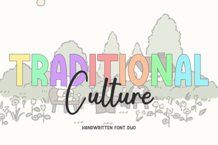 Traditional Culture Font | by kaisunnan8 | Medium