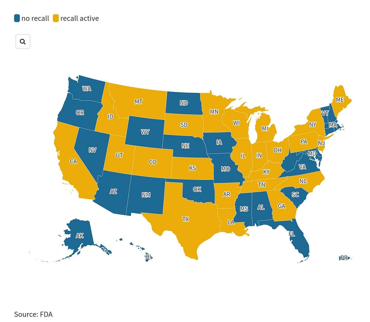 Understanding the Dairy Recall Map: States Affected by FDA’s Highest ...