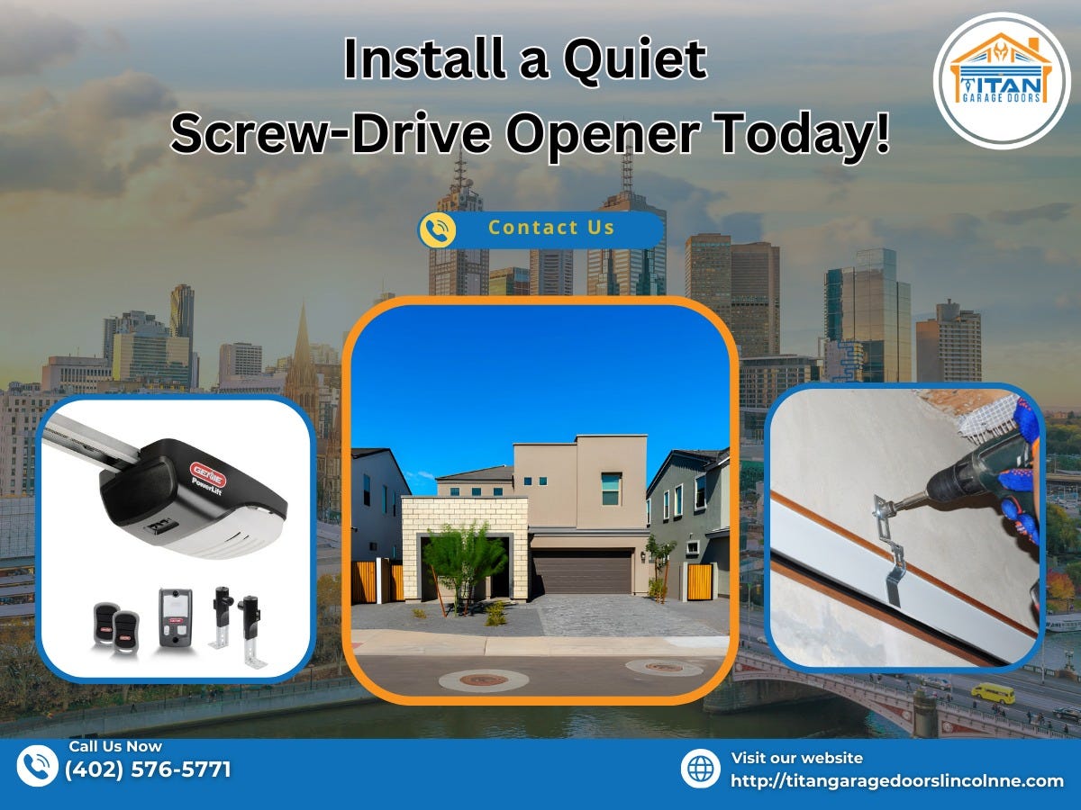 screw drive opener installation - Titan Garage Doors Lincoln NE - Medium