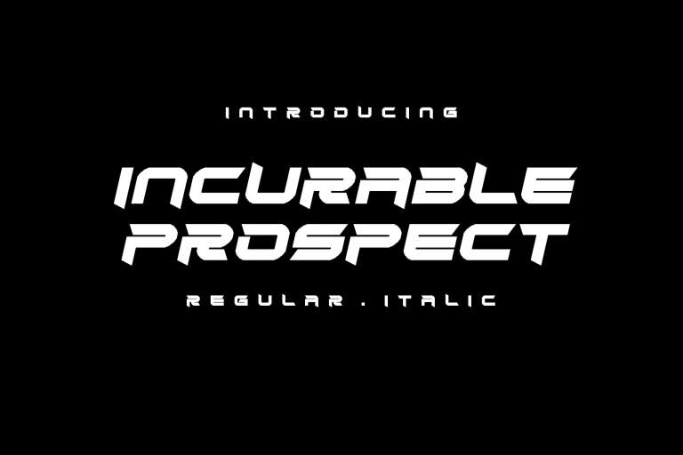 Incurable Prospect Font | by Kaitooon | Sep, 2024 | Medium