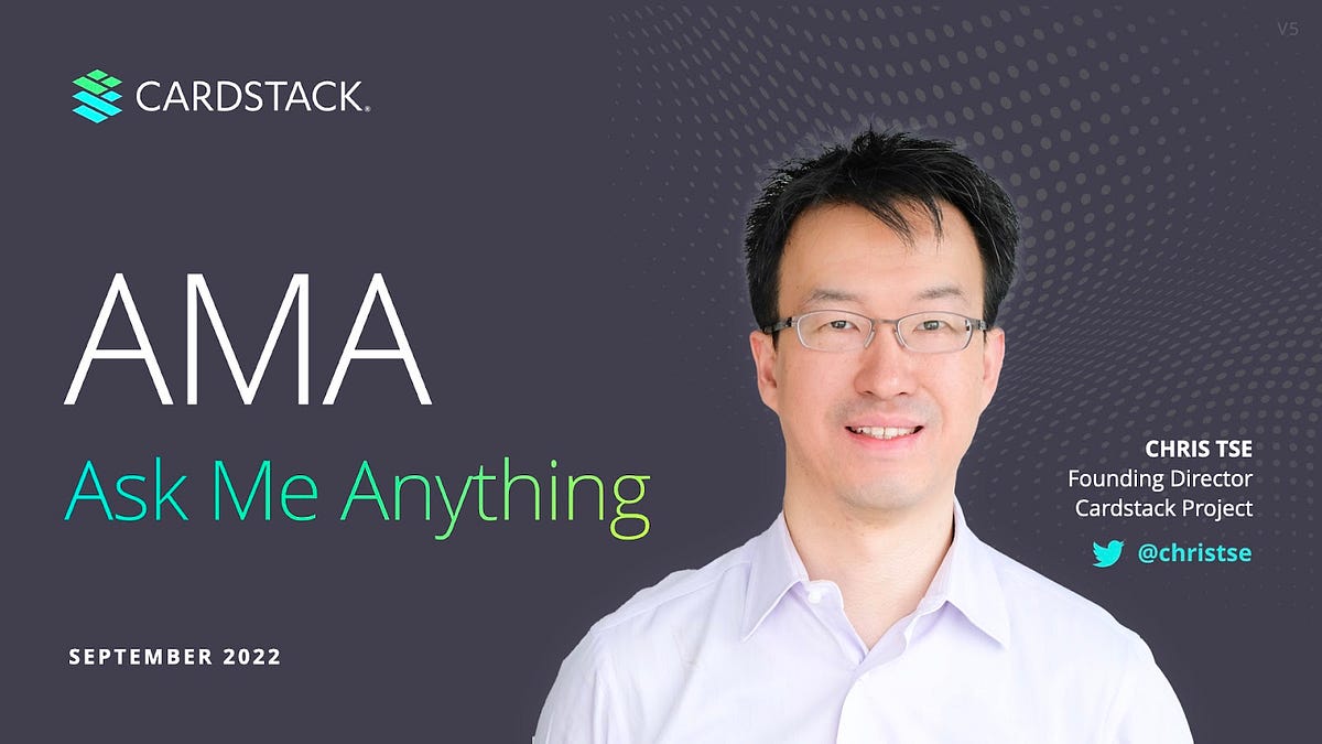 Ask Me Anything — Part 1. #CardstackAMA: Behind the scenes of the… | by Cardstack Team ...