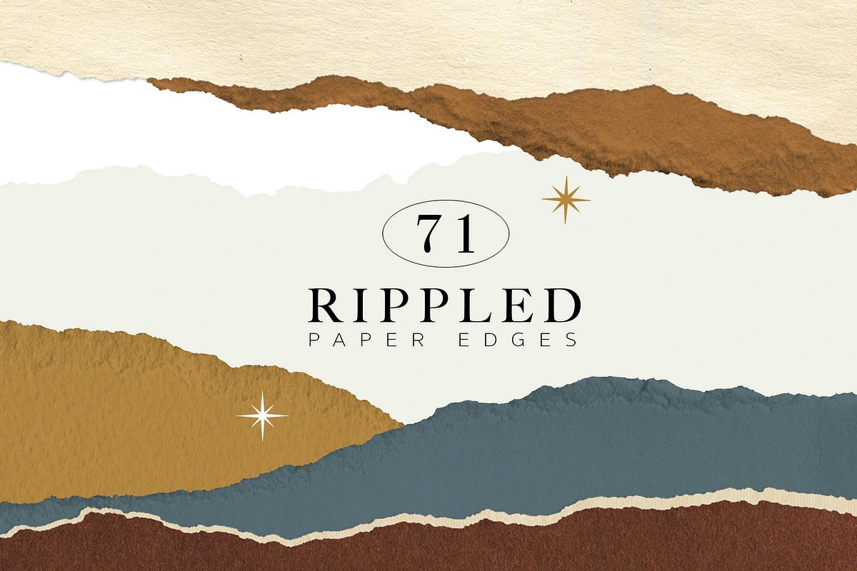 Deckle Edge Torn Paper Cliparts (Textures Graphics) | by Miamarionette ...