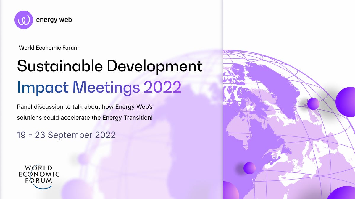 World Economic Forum (WEF) Sustainable Development Impact Meeting 2022 ...