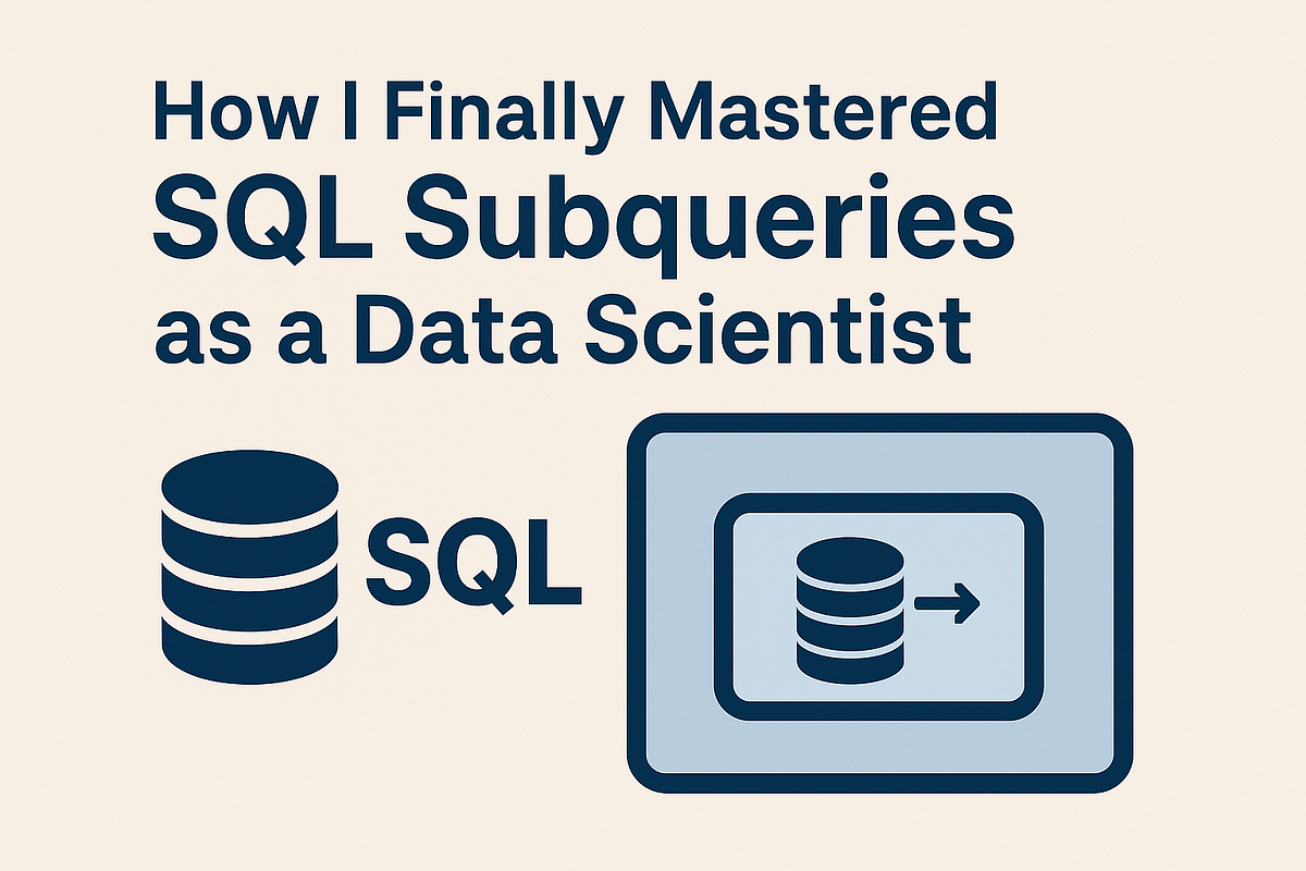 How I Finally Mastered SQL Subqueries as a Data Scientist | by Jaume Boguñá | Sep, 2025 | Python ...
