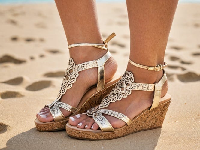 Gold Wedge Sandals | by Ethan Rapid | Medium