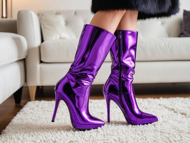 Purple High Heel Boots | by Lucy Bolt | Apr, 2024 | Medium