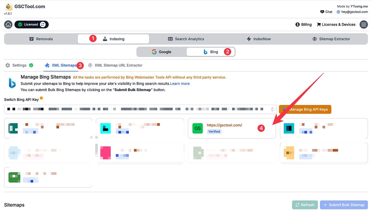 How to Bulk Submit Bing Webmaster Tool Sitemap URLs for Indexing | by ...