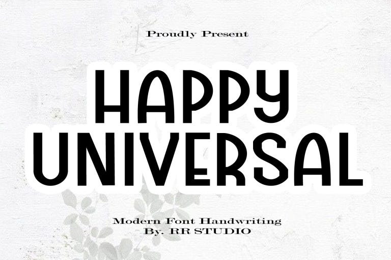 Happy Universal Font Free Download | by ishirakawamary | Medium