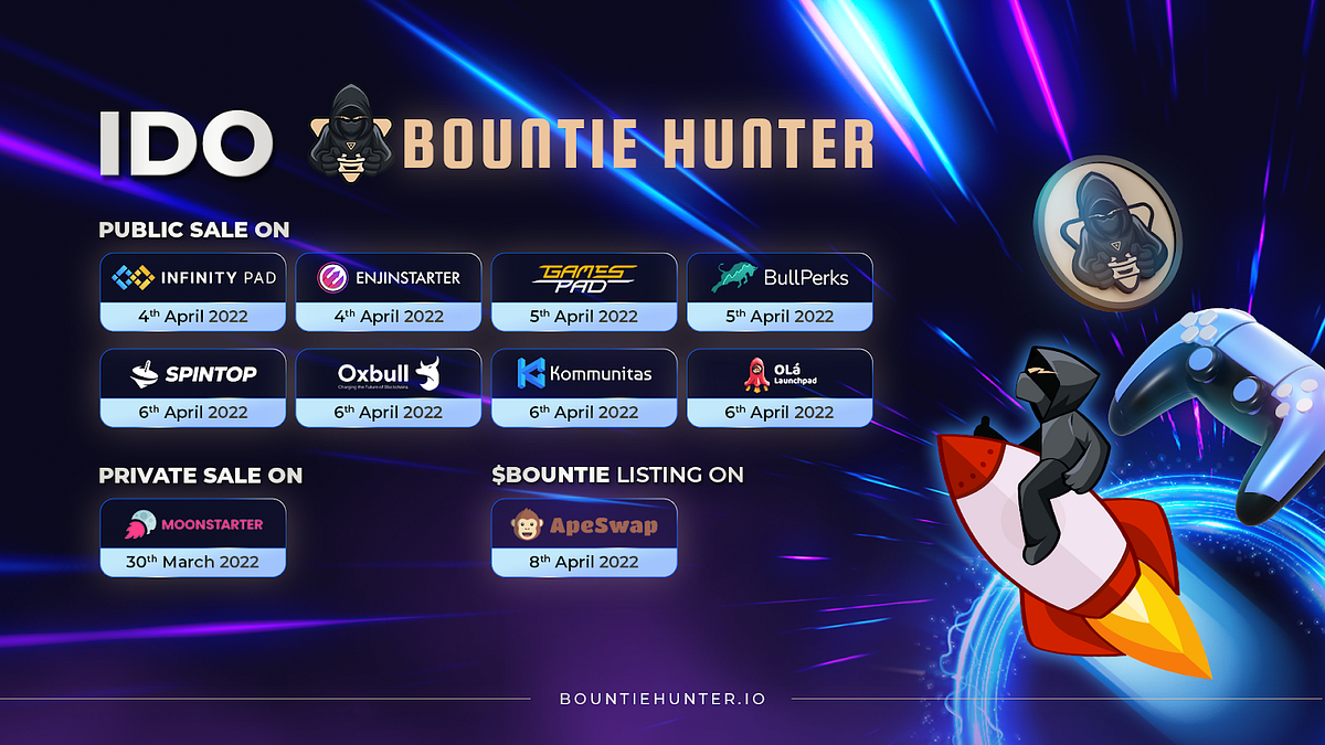 FINAL CALL: Bountie Hunter IDO on 9 (Tier 1) Launchpads! | by Bountie Hunter | Medium