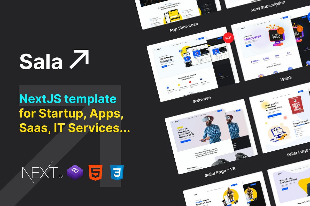 Sala — Startup & SaaS IT Services NextJS Template | by Zenzest | Jun ...