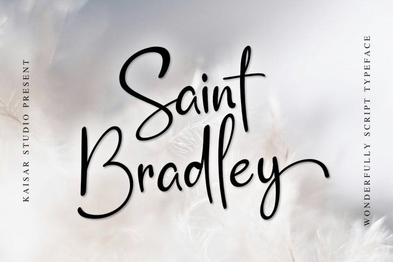 Saint Bradley Font Free Download | by audrey97 | May, 2024 | Medium