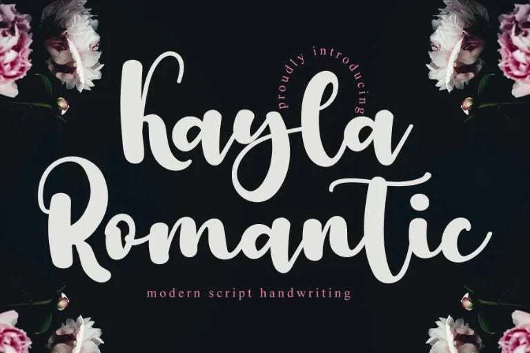 Kayla Romantic Font | by audrey97 | Sep, 2024 | Medium