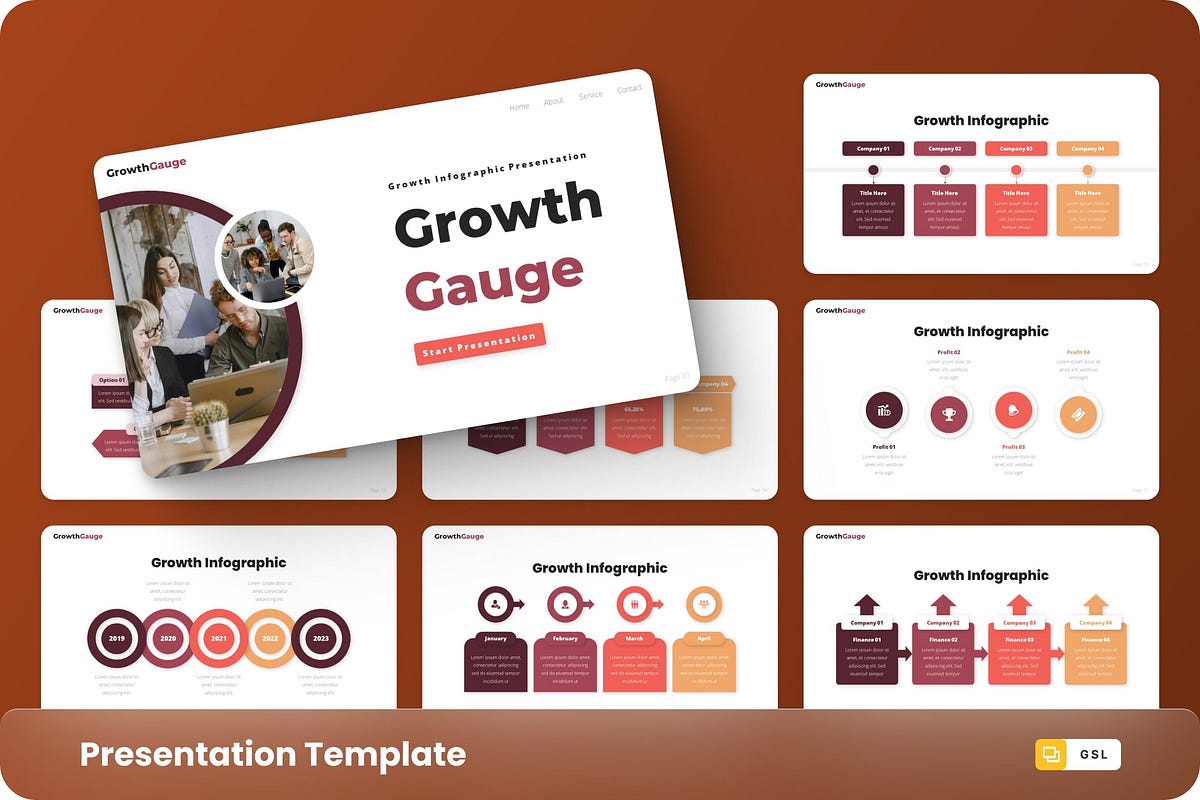 GrowthGauge — Growth Infographic PowerPoint | by Glitchgossamer | Aug ...
