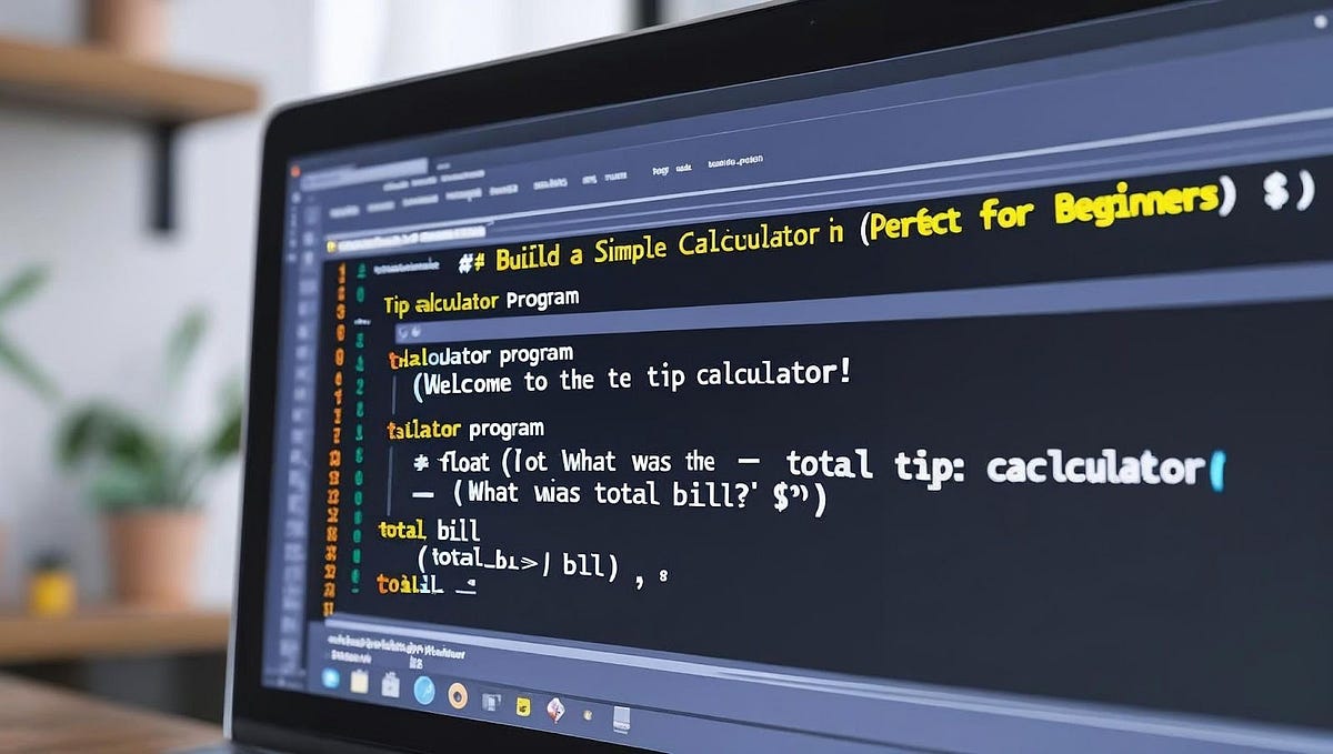 Build a Simple Tip Calculator in Python (Perfect for Beginners) | by ...