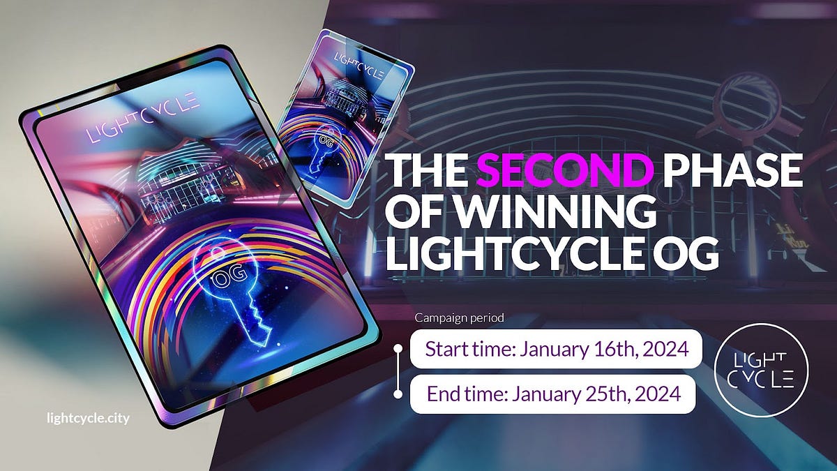 WINNING LIGHTCYCLE OG NFT#2. LightCycle is a realistic virtual… | by LightCycle City | Medium