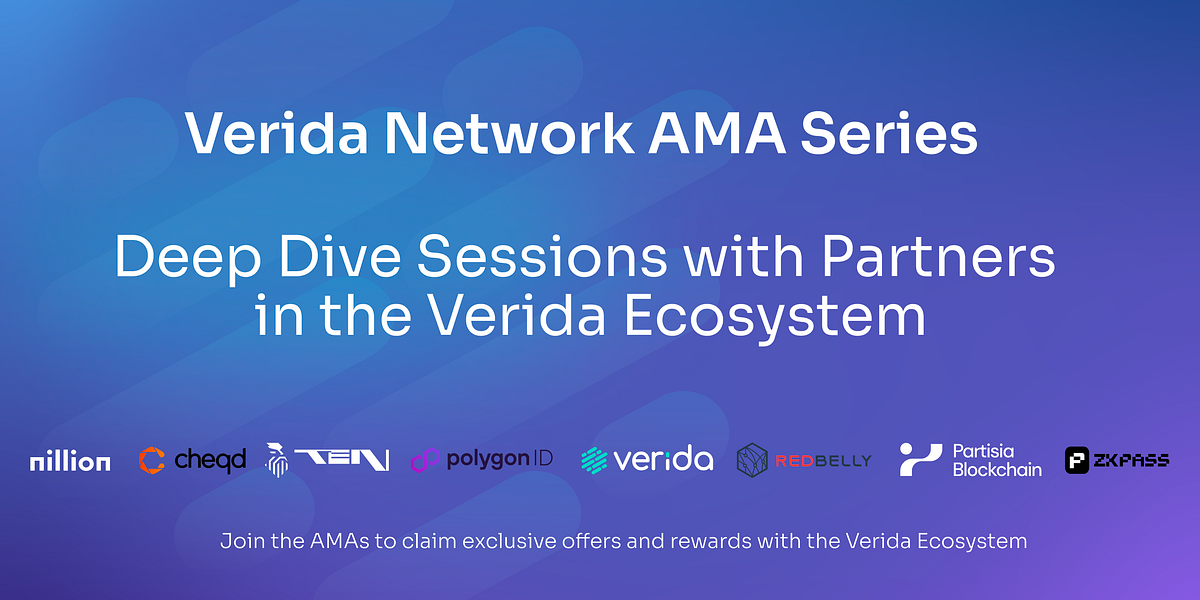 Get Inside the Verida Ecosystem: Dive Deep with Our Partners in Verida Network AMA Sessions | by ...