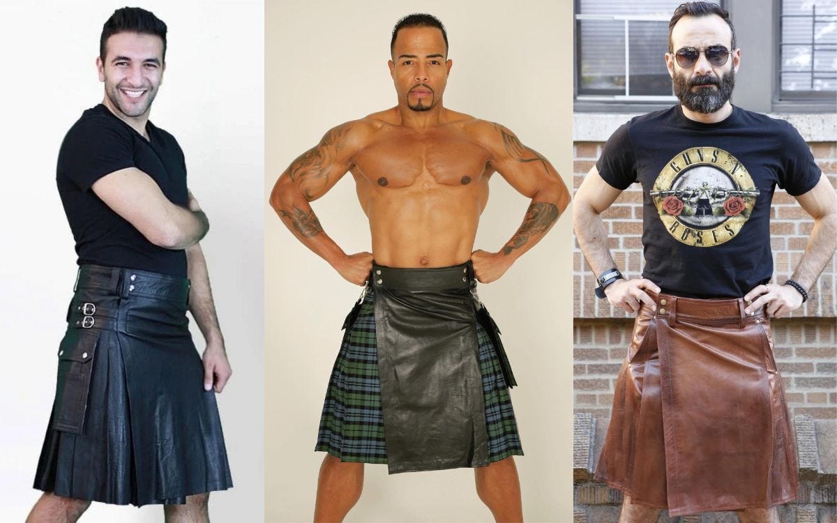 Bold and Bespoke | Embrace Leather Kilt in Contemporary Fashion | by Talha Rasheed | Feb, 2024 ...
