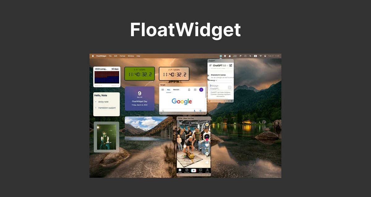 FloatWidget App, Supercharge your Mac with Floating Overlay Widgets | by ClyApp | Medium