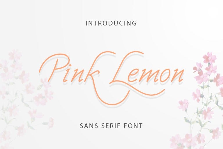 Pink Lemon Font Free Download - Kaitooon - Medium