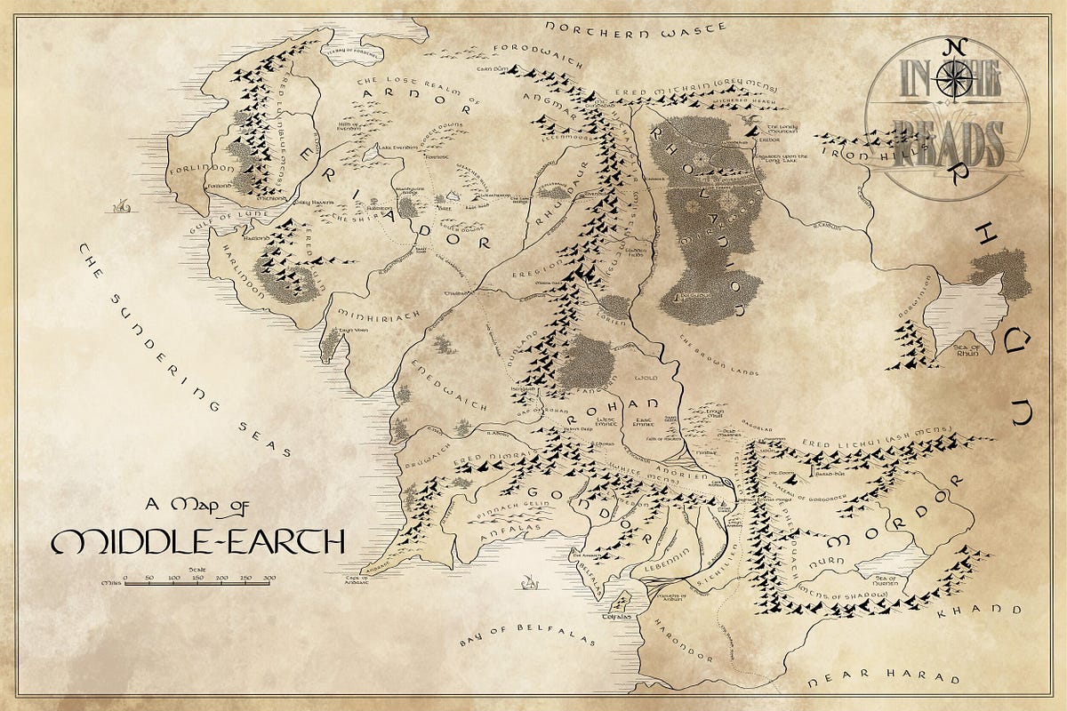 JRR Tolkien’s Hand-Drawn Maps. A Literary Anecdote | by Scripted Sagas ...