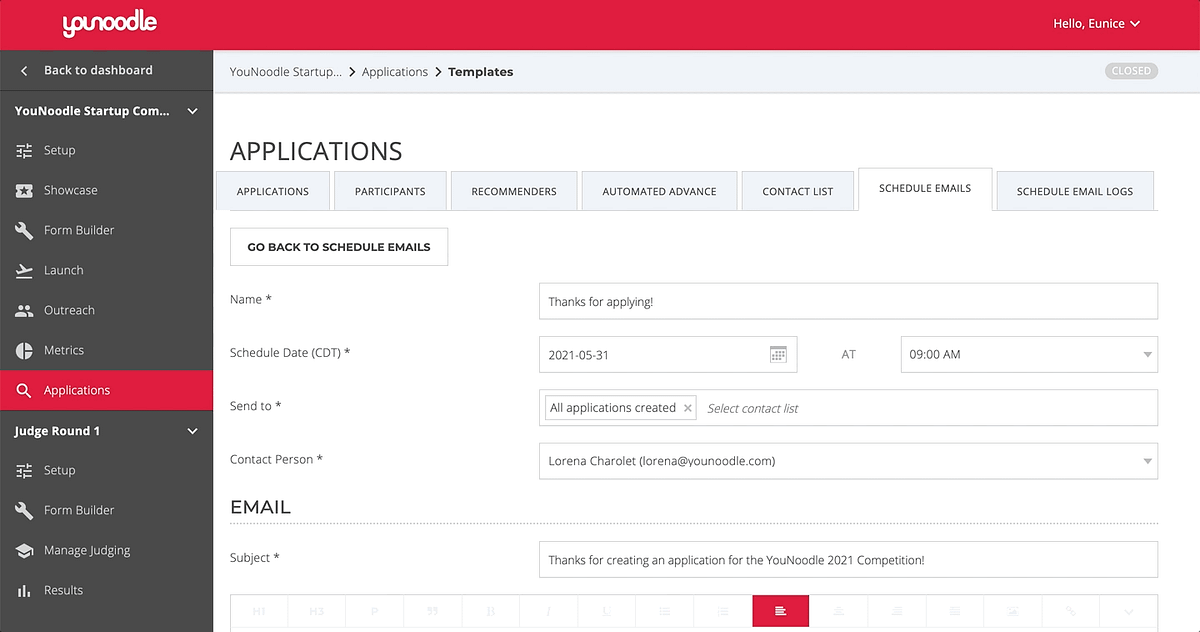 Top-3 features every awards manager should use | by YouNoodle | YouNoodle