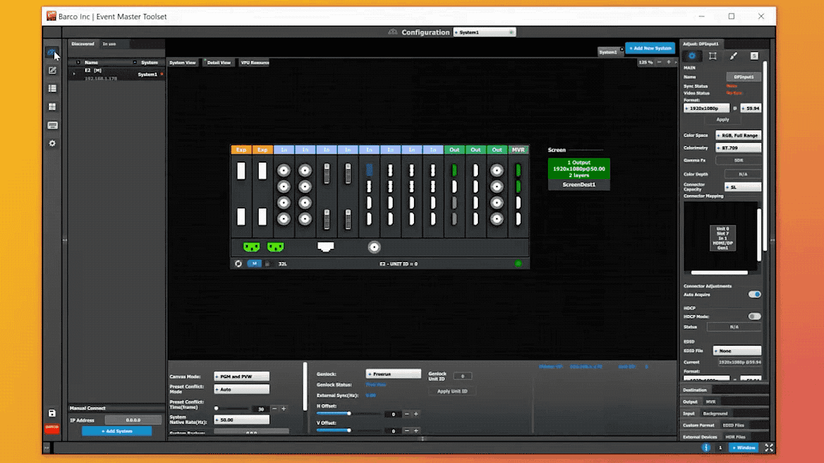 Control ANY function of the Barco E2 from the EC-50/200/210 | by Kye ...