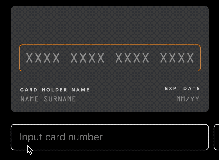 TinyCreditCard: A clear and animated credit card input workflow ...