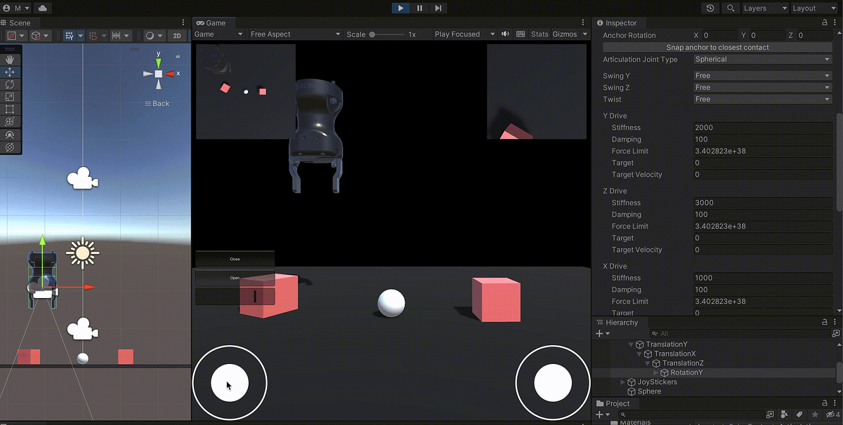 Robotics simulation in Unity. Coding physics articulations | by SpicyTech | Medium