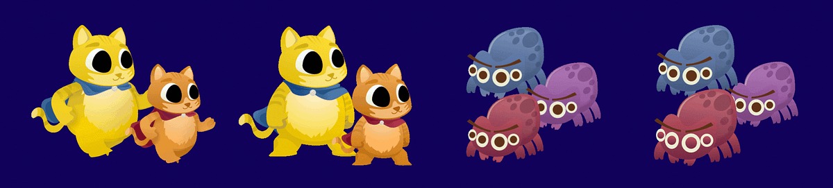 Animate Like a Pro: Idle, Run, and Die Cycles in Flat Design Games | by ...