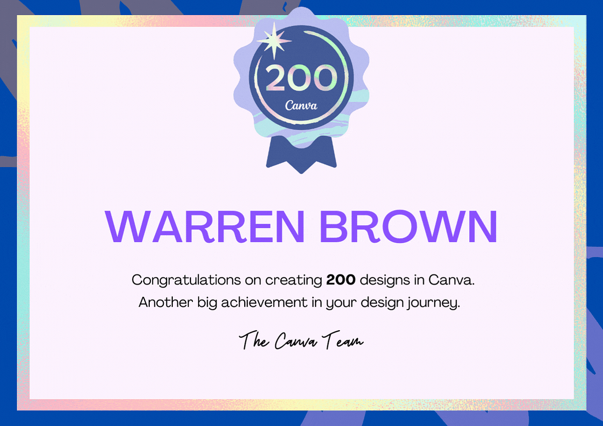 Canva Milestone- 200 Designs on the platform - Literary Festival - Medium